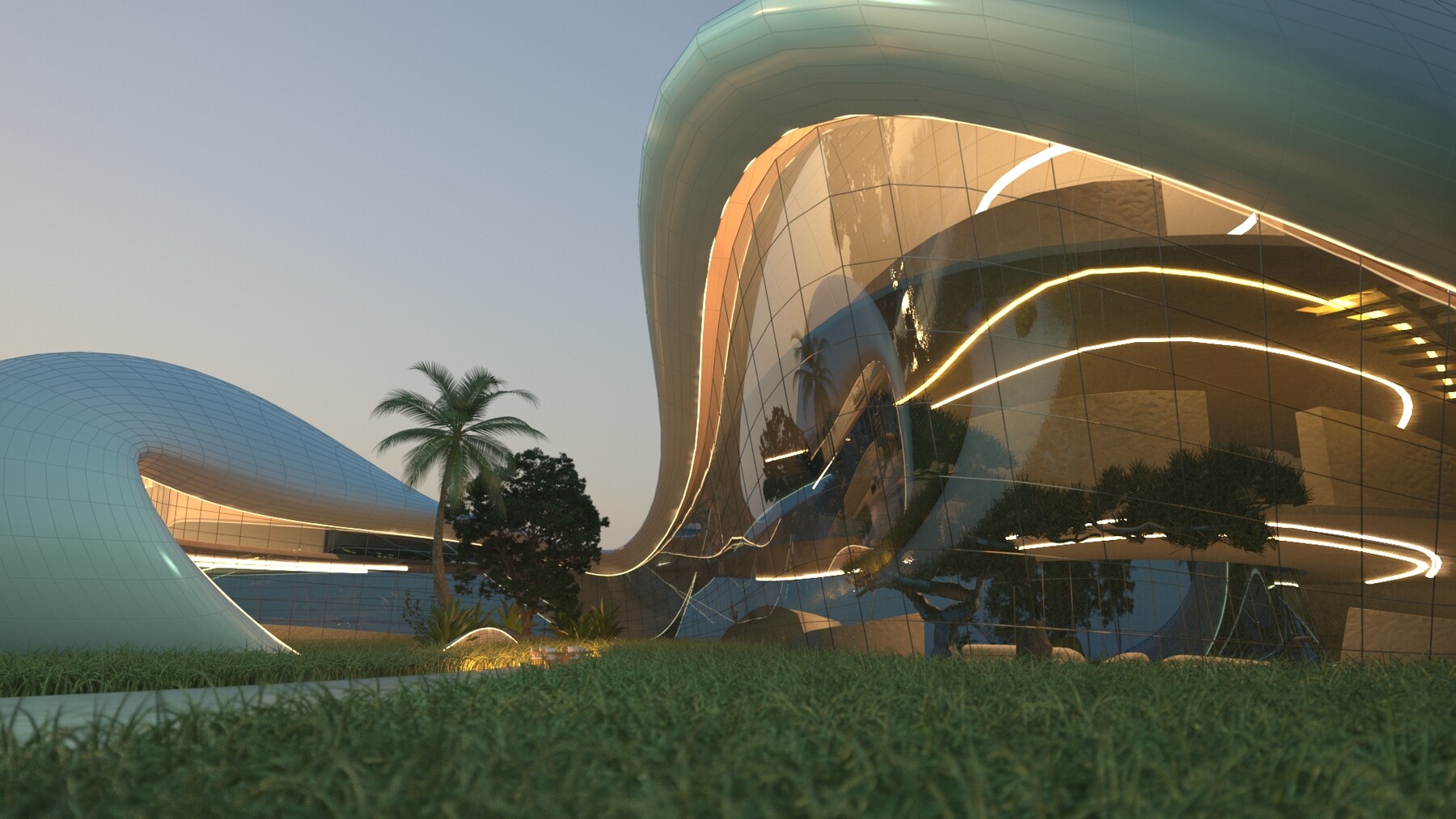 ArtStation - Organic beach villa house vray 3ds max architecture ...