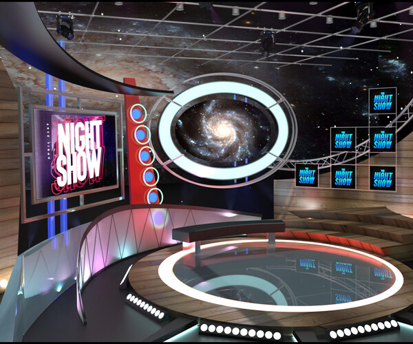 ArtStation - Virtual TV Studio Sets - Collection Vol 12 - 4 PCS DESIGN ...