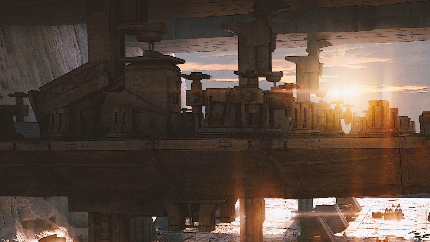 ArtStation - 3D Asset pack - Destroyer Base | Game Assets