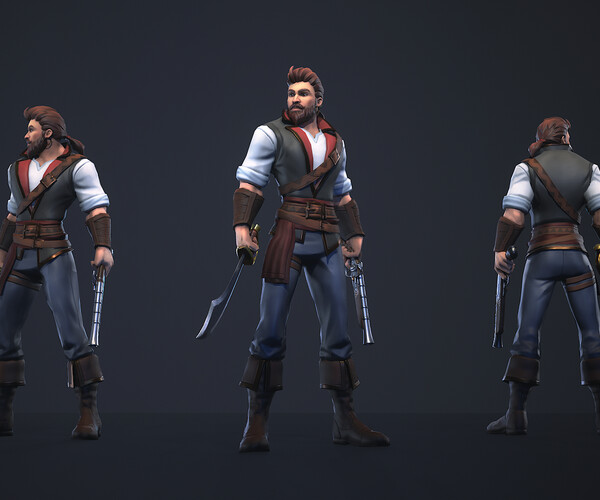 ArtStation - Pirate John | Game Assets