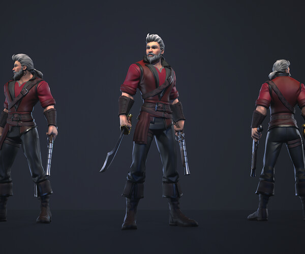 ArtStation - Pirate John | Game Assets