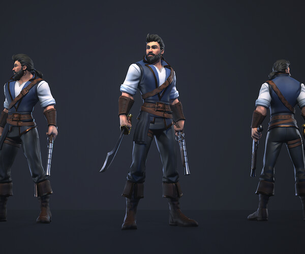 ArtStation - Pirate John | Game Assets