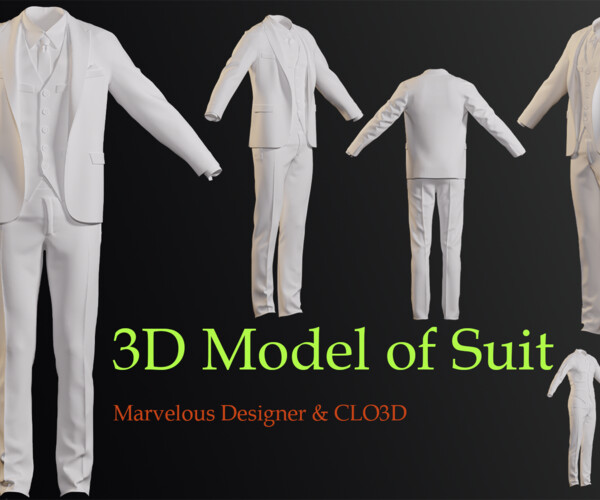 ArtStation - 3D Model Of Suit | Game Assets