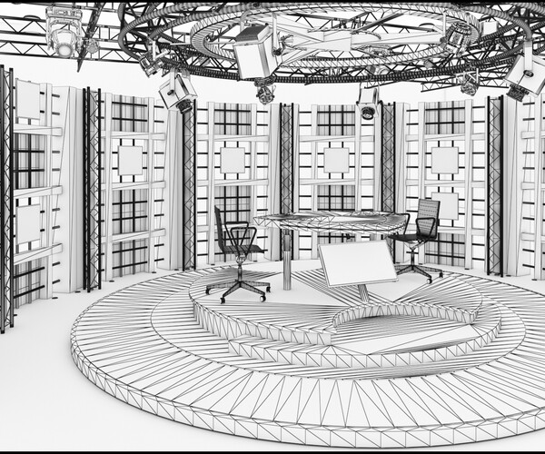 ArtStation - Virtual TV Studio Sets - Collection Vol 9 - 2 PCS DESIGN ...