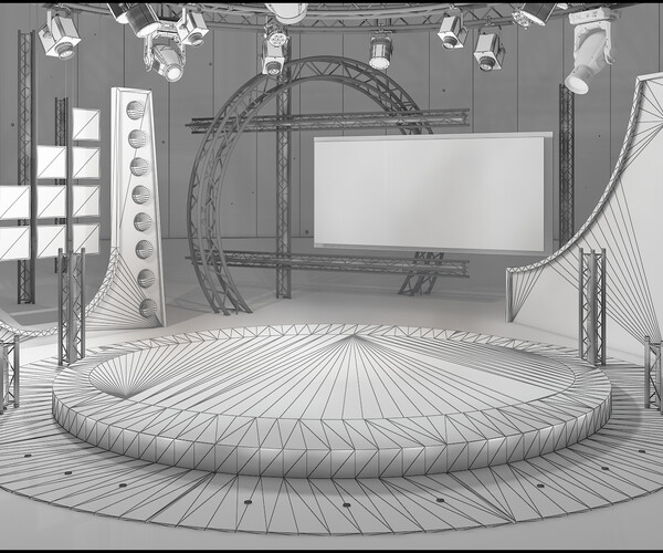 ArtStation - Virtual TV Studio Sets - Collection Vol 8 - 2 PCS DESIGN ...