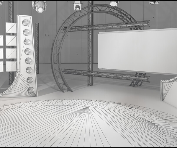 ArtStation - Virtual TV Studio Sets - Collection Vol 8 - 2 PCS DESIGN ...