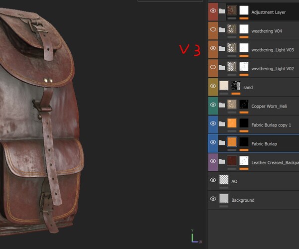 ArtStation - Backpack 3D Asset | Game Assets