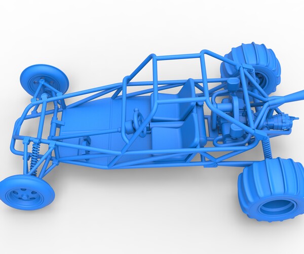 ArtStation - 3D printable Diecast old school Sand Rail buggy Scale 1:25 ...