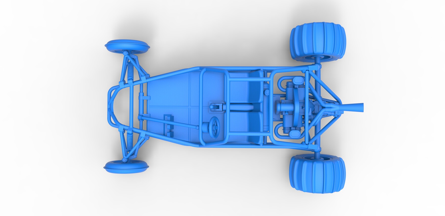 ArtStation - 3D printable Diecast old school Sand Rail buggy Scale 1:25 ...