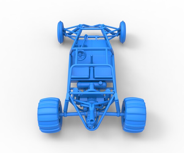 ArtStation - 3D printable Diecast old school Sand Rail buggy Scale 1:25 ...