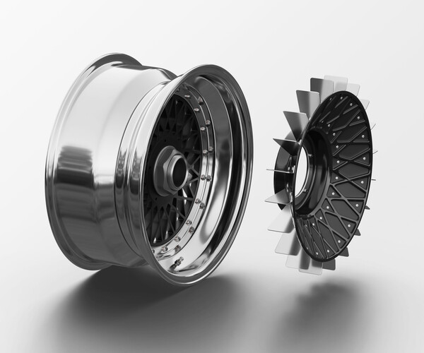 ArtStation - BBS E57 Turbofan 17" Rim/Wheel Porsche 935 3D Model ...