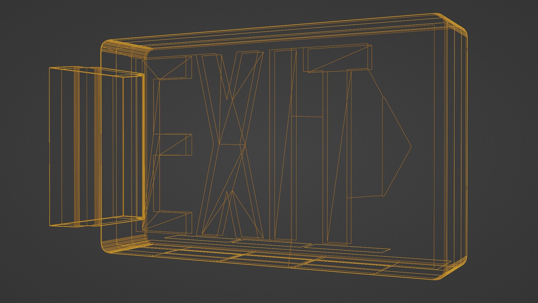 ArtStation - Exit Sign 3D Model | Game Assets