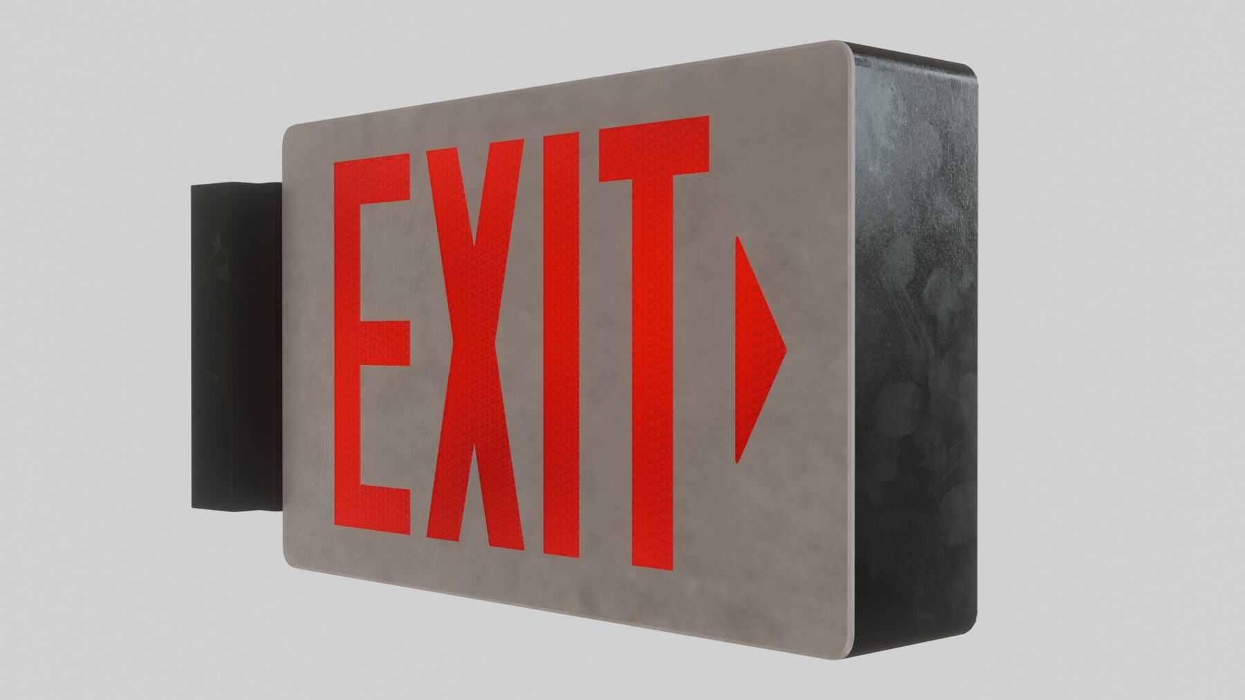 ArtStation - Exit Sign 3D Model | Game Assets