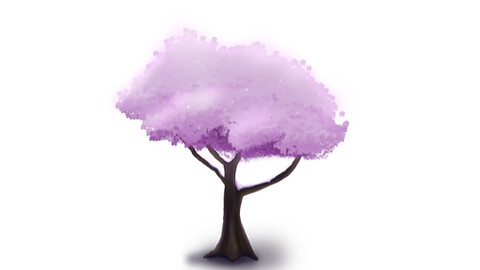 ArtStation - Beautiful 2d Sakura Tree Sprite Sheet | Game Assets