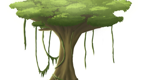 ArtStation - Beautiful 2d Sakura Tree Sprite Sheet | Game Assets