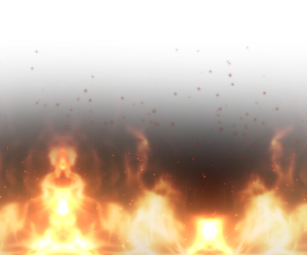 ArtStation - Fierce 2d Fire with particles Sprite Sheet | Game Assets