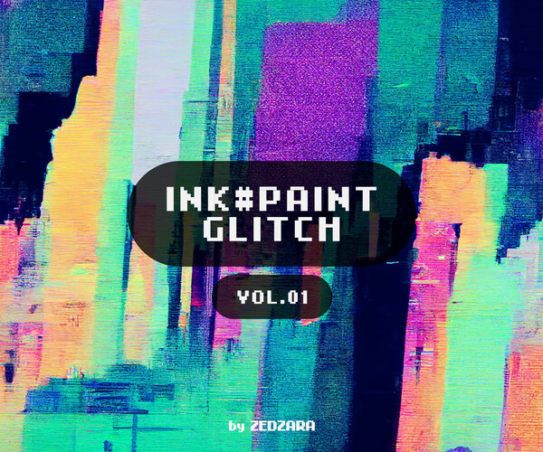ArtStation - Glitch - INK_PAINT - Textures VOL.o1 // Generated Overlay ...