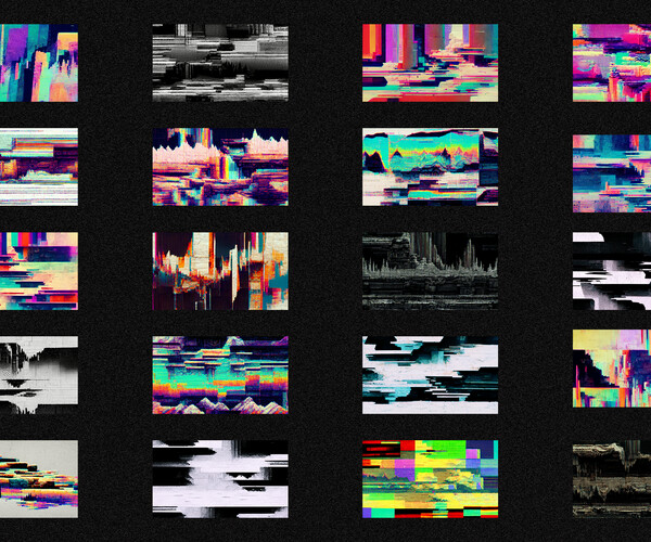 ArtStation - Glitch - INK_PAINT - Textures VOL.o1 // Generated Overlay ...