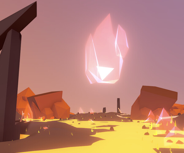 ArtStation - Lavaland - Low Poly Stylized Environment | Game Assets
