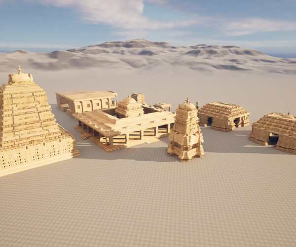 ArtStation - Medieval/Ancient Temple Megapack 3D Kit | Resources