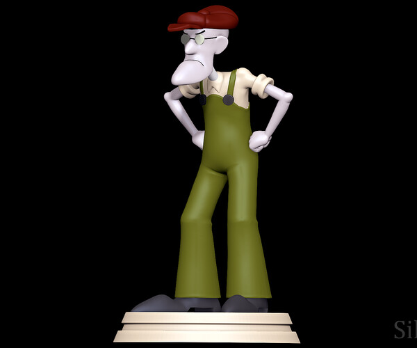 ArtStation - Eustace Bagge - Courage the Cowardly Dog 3D print model | Resources