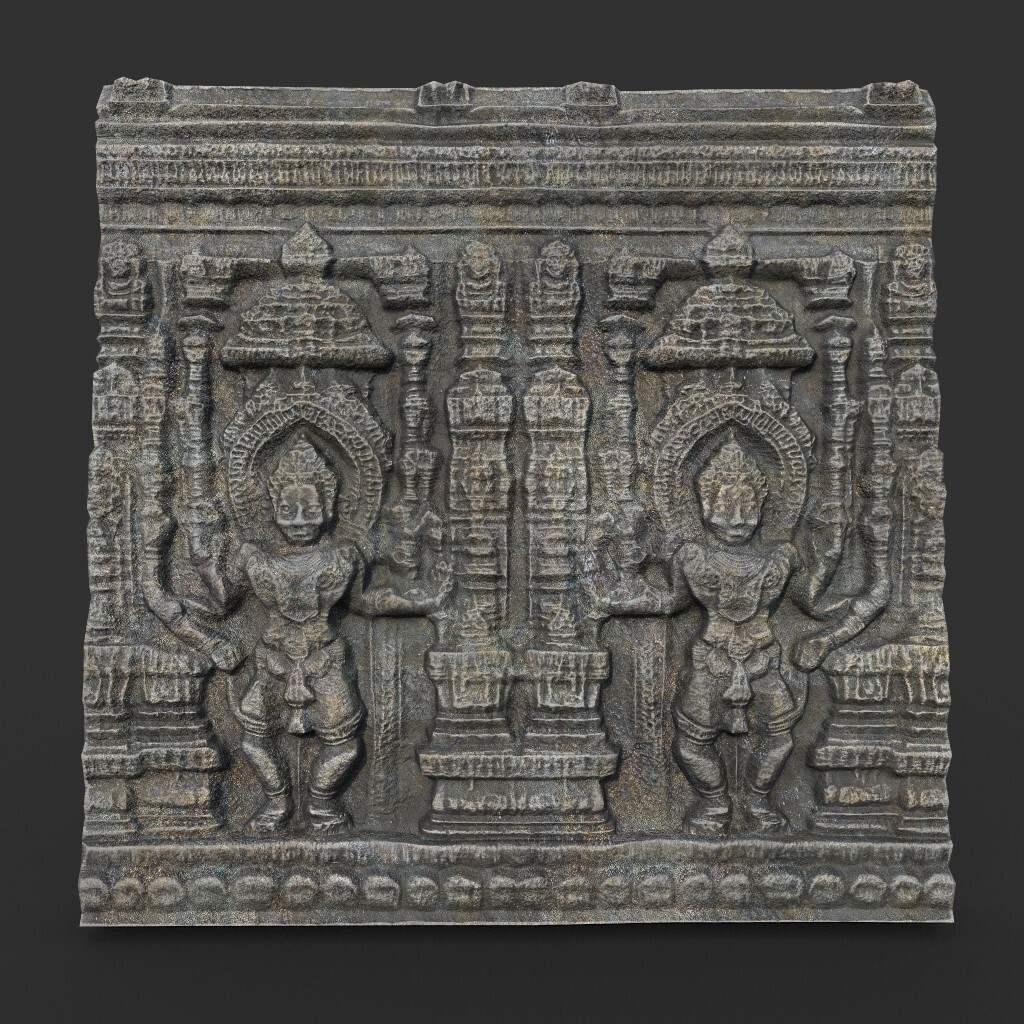 ArtStation - Low poly Ancient Hindu Temple Wall modular Ultra HD 16K ...