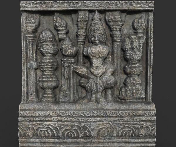 ArtStation - Low poly Ancient Hindu Temple Wall modular Ultra HD 16K ...