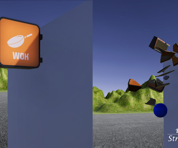 Artstation Destructible Street Props Unity And Unrealengine Game Assets 3588