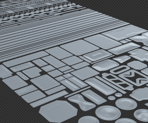 ArtStation - Sci-Fi Decal Set - Seams and Panels | Game Assets