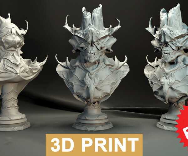 ArtStation - Creature Bust #1 FREE 3D PRINT - ZTL, OBJ, STL | Resources