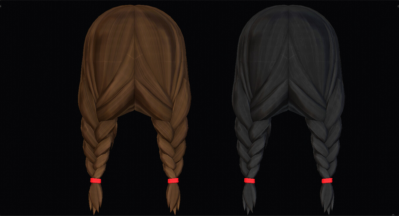 ArtStation - Two women's hair | Resources