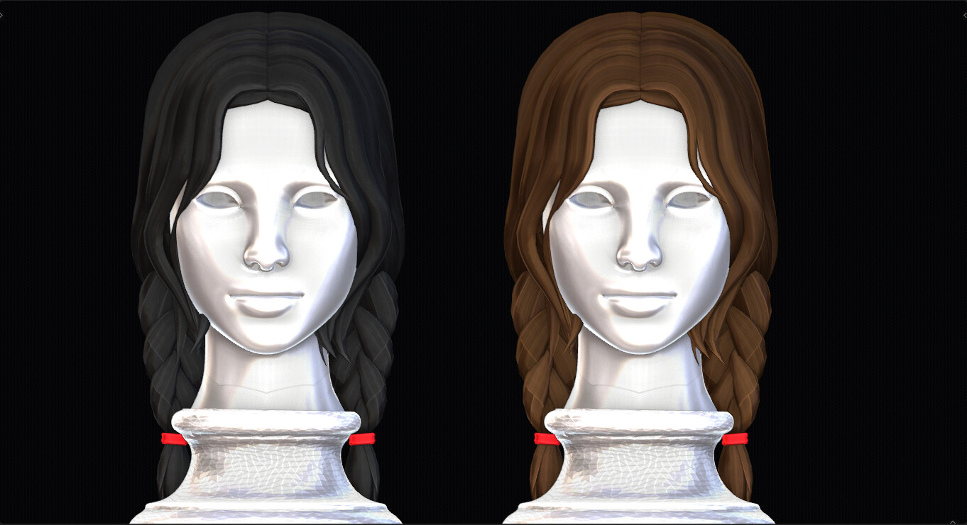 ArtStation - Two women's hair | Resources