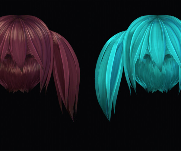 ArtStation - Two womens's hair | Resources