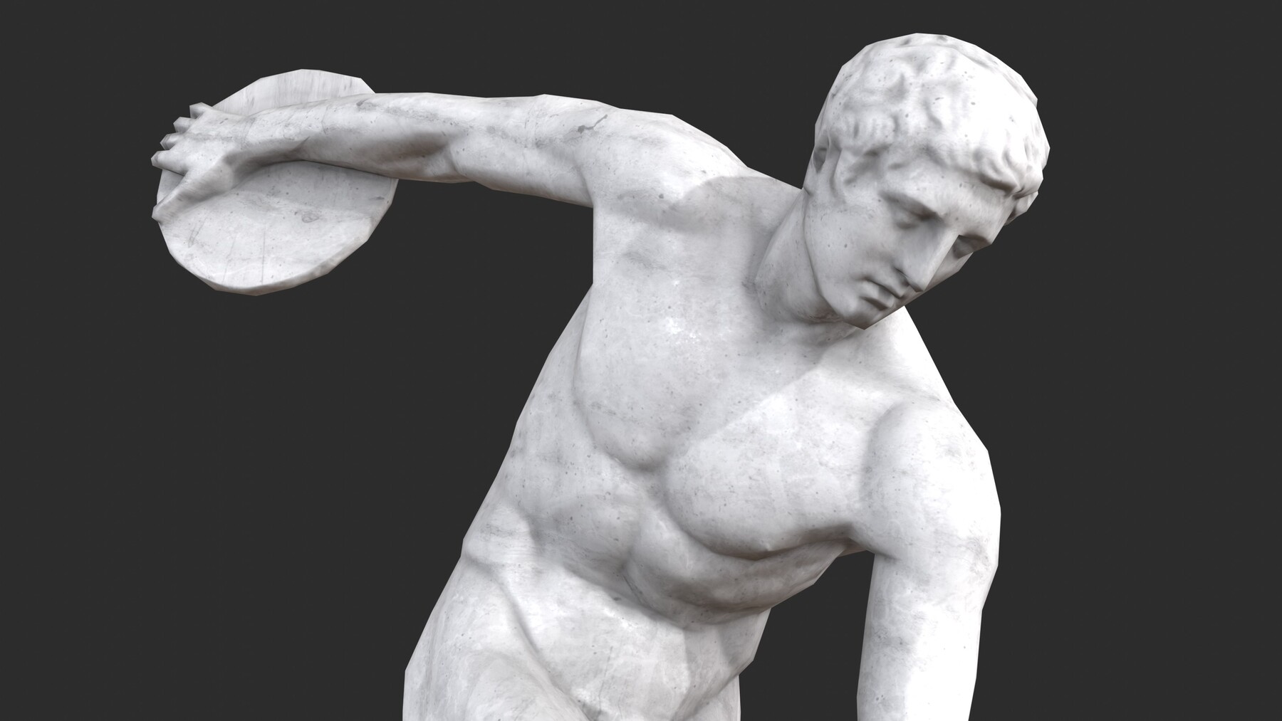 ArtStation - Discobolus Statue - Granite | Game Assets
