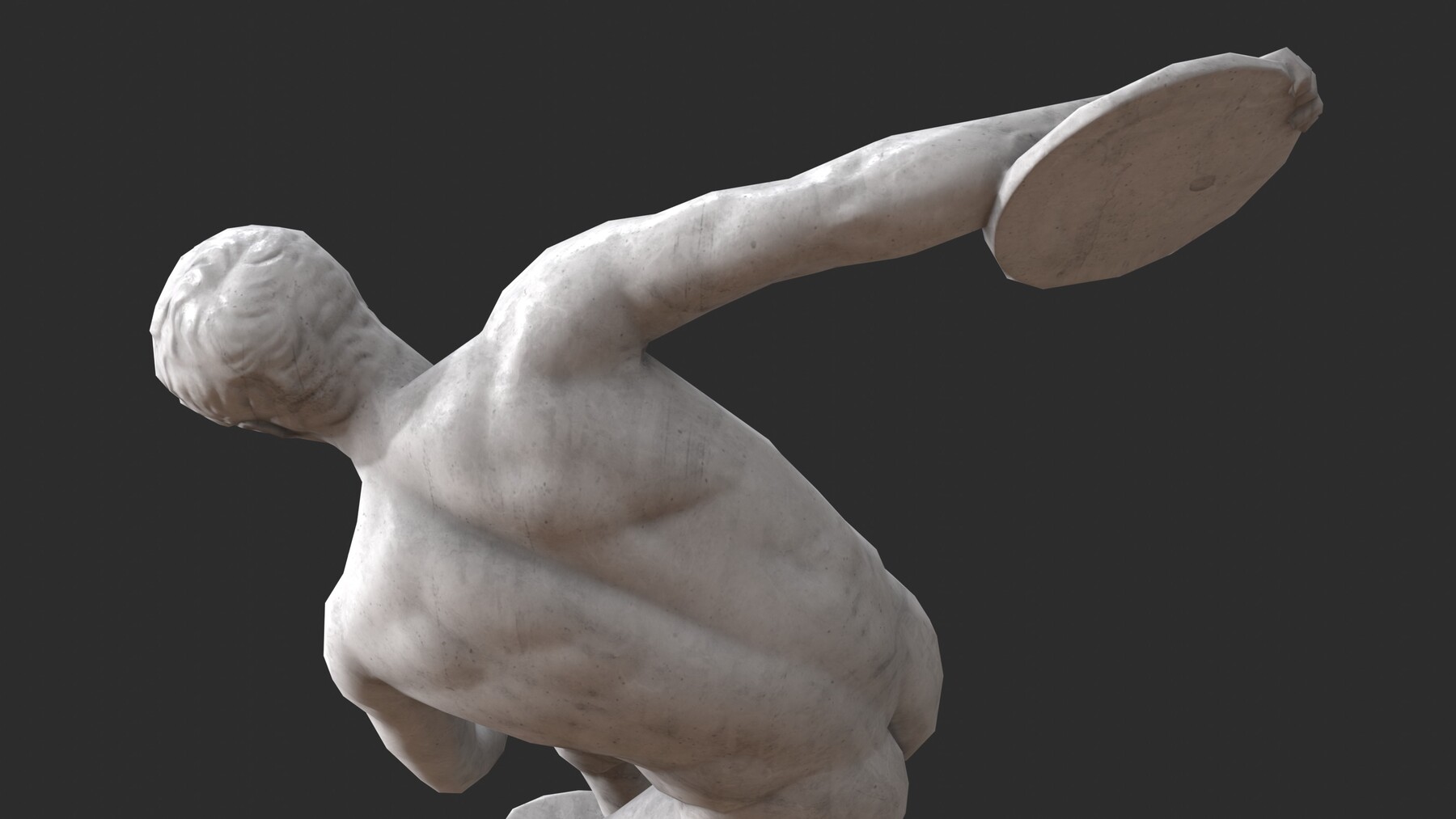 ArtStation - Discobolus Statue - Granite | Game Assets