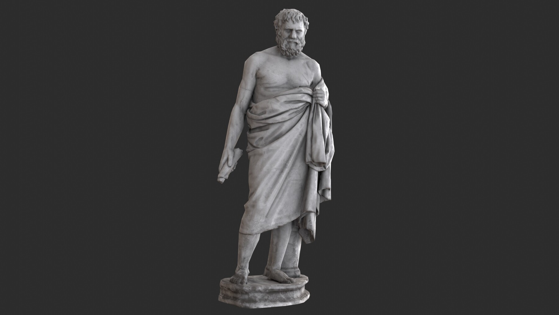 ArtStation - Greek Man Statue - Granite | Game Assets