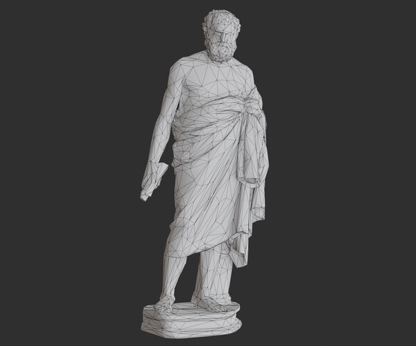 ArtStation - Greek Man Statue - Granite | Game Assets