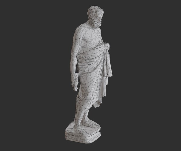 ArtStation - Greek Man Statue - Granite | Game Assets