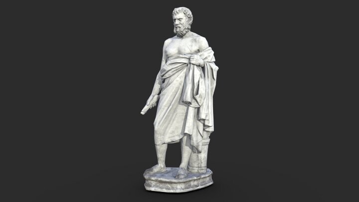 ArtStation - Greek Man Statue - Granite | Game Assets