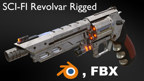 ArtStation - SCI FI Hand gun rigged | Game Assets