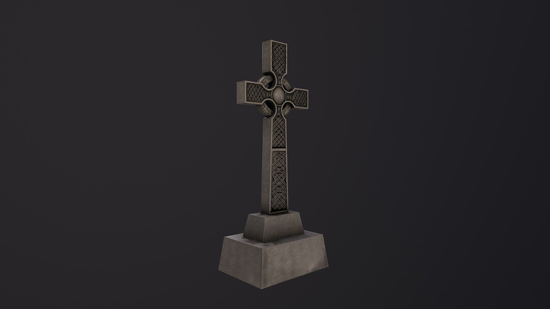 ArtStation - Tombstone Low-poly 3D model | Game Assets