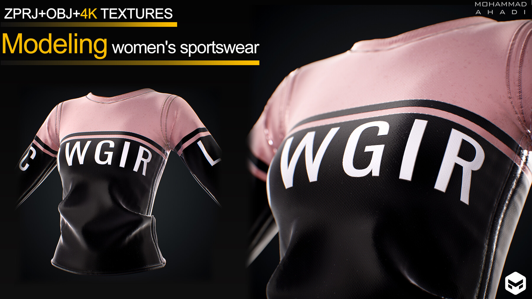 ArtStation - Modeling Womens Sportswaer | Game Assets