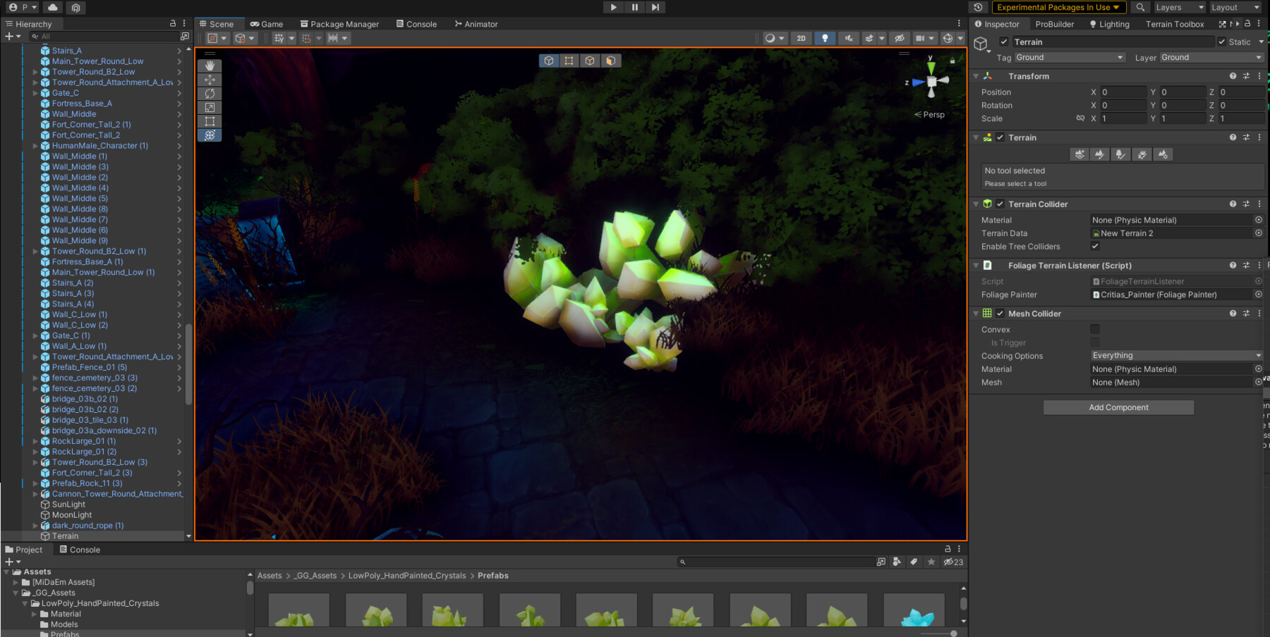 ArtStation - Low Poly Hand Painted Fantasy Crystals Pack for Unity ...