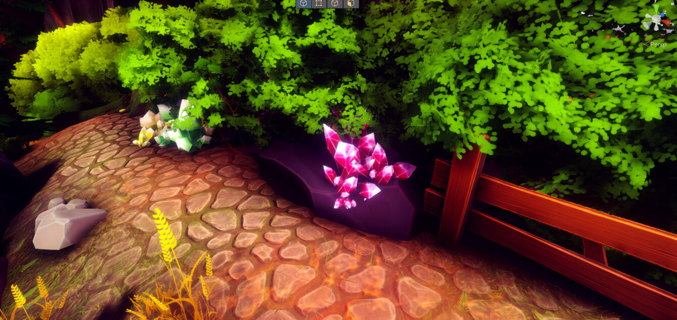 ArtStation - Low Poly Hand Painted Fantasy Crystals Pack for Unity ...