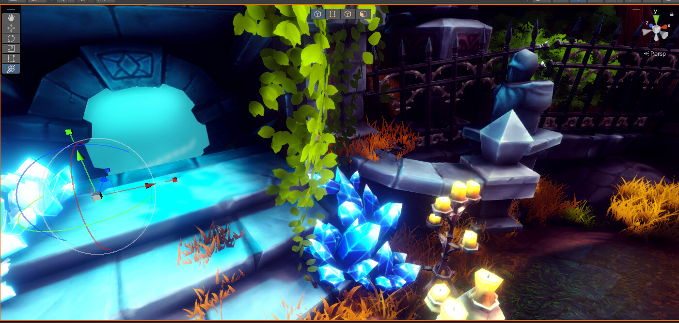 ArtStation - Low Poly Hand Painted Fantasy Crystals Pack for Unity ...