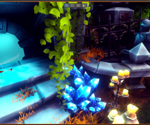 ArtStation - Low Poly Hand Painted Fantasy Crystals Pack for Unity ...