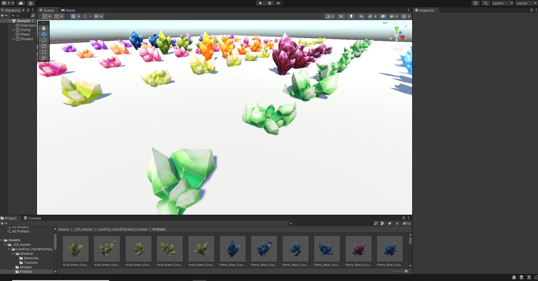 ArtStation - Low Poly Hand Painted Fantasy Crystals Pack for Unity ...