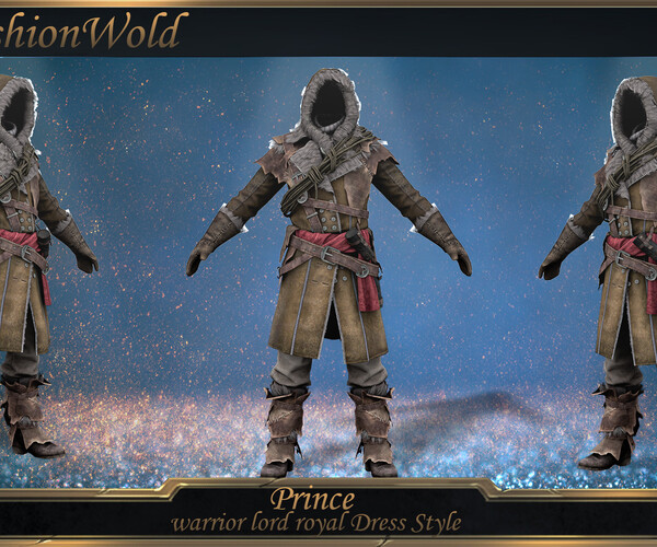 ArtStation - Winter Warrior Dress Outfit | Game Assets