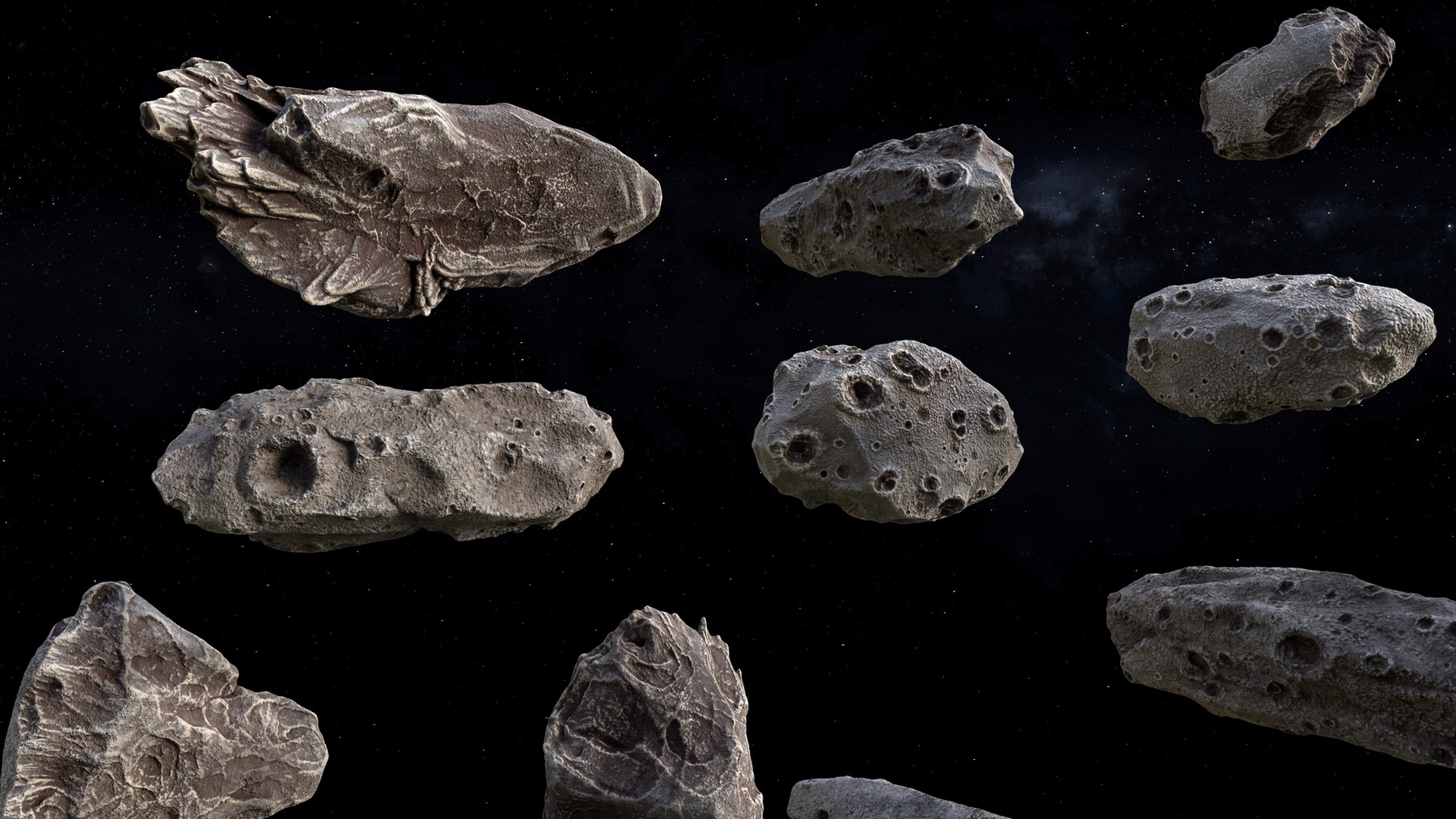 ArtStation - Asteroids Collection | Game Assets
