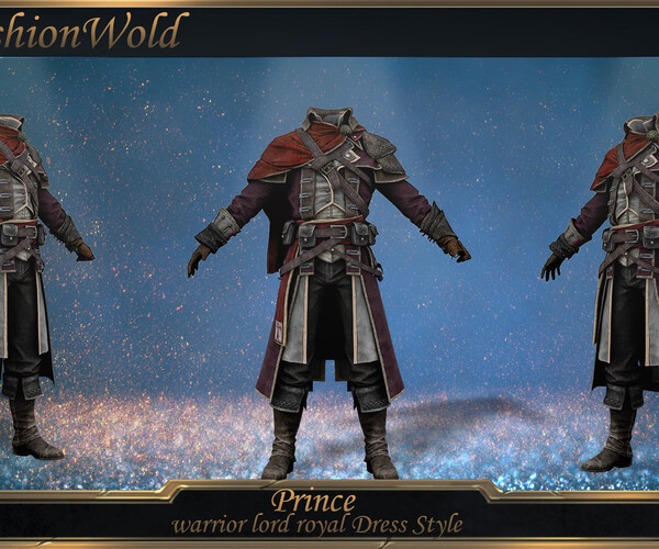 ArtStation - warrior prince outfit | Game Assets
